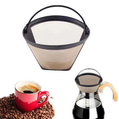 Reusable Cone Coffee Filters Basket Permanent Repl Vicedeal