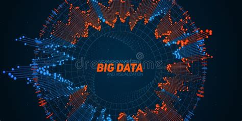 Big Data Circular Visualization Futuristic Infographic Stock Vector