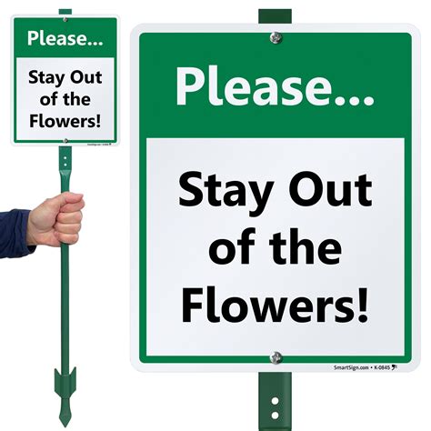 Keep Off Grass Signs For Yard Keep Off Grass Sign And Stake Kit