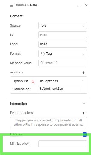 New Setting Options Table Component Publish Full List Of Updates 💬 App Building Retool Forum