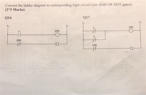 Solved Convert The Ladder Diagram To Corresponding Logic Chegg