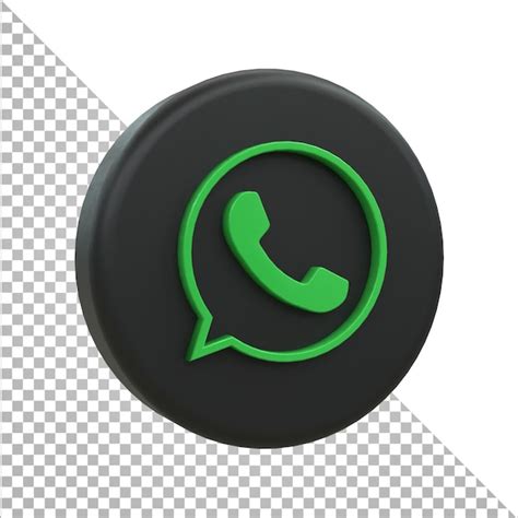 Whatsapp 3d 소셜 미디어 아이콘 다채로운 광택 3d 아이콘 개념 구성에 대 한 3d 렌더링 프리미엄 Psd 파일