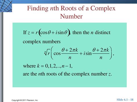 De Moivres Theorem And Nth Roots Ppt Download