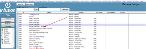Creating New GL Codes Infusion Business Software