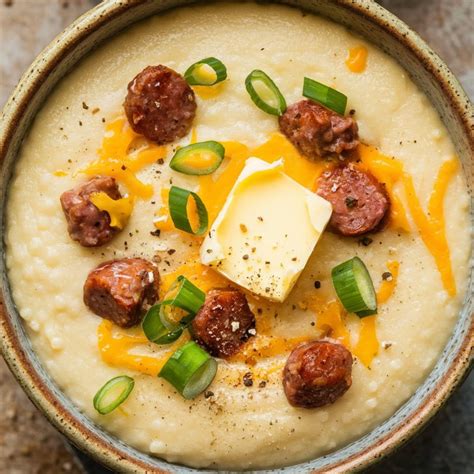 Sausage And Cheddar Grits The Southern Comfort Breakfast Thatll Make