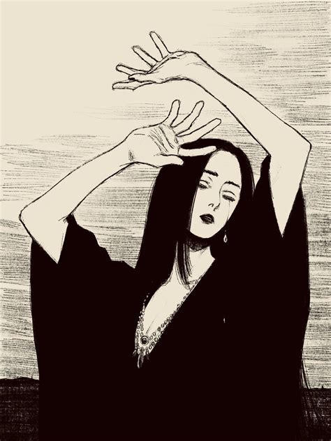 Tp P Pt Original Highres 1girl Arms Up Black Hair Closed Eyes