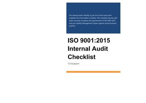 Internal Auditing Checklistpdf