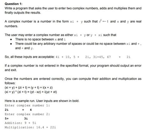 solved question 1 write a program that asks the user to