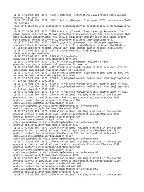 Log Pdf Java Programming Language Operating System Technology