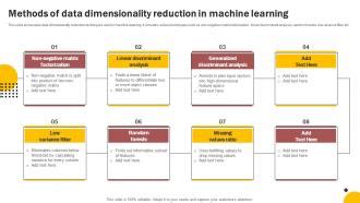 Methods Of Data Dimensionality Reduction In Machine Learning