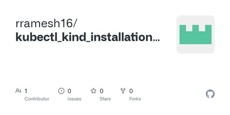 Github Rramesh Kubectl Kind Installation Windows