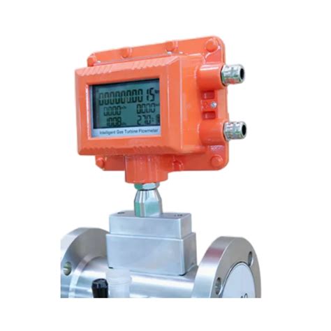 Gas Real Time Monitoring Explosion Proof Gas Turbine Flowmeter With Temperature Compensation