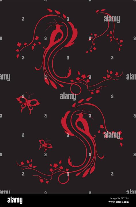 Vector Illustraition Of Retro Abstract Floral Swirl Background Stock Vector Image And Art Alamy