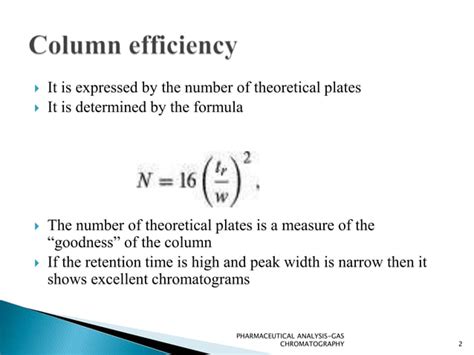Column Efficiency Parameters Pptx