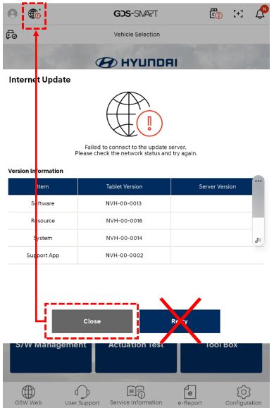 Resuming Failed During The Internet Update After Pressing Retry