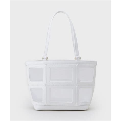 アンタイトル Untitled チュールカットワークトート （ホワイト 001 ） ファッション通販 Magaseek マガシーク