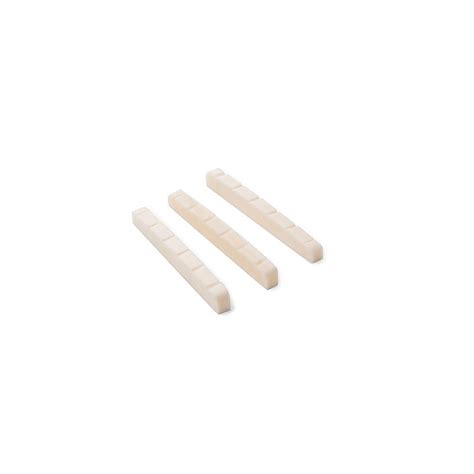 42mm Unbleached Pure Bone Nut Guitar Slotted Bone Nut