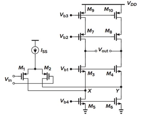 Solved Below Is The Schematic Of The Folded Cascode