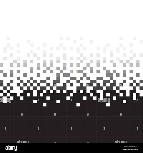 Pixel Grey Gradient Seamless Pattern Pixel Abstract Mosaic Background