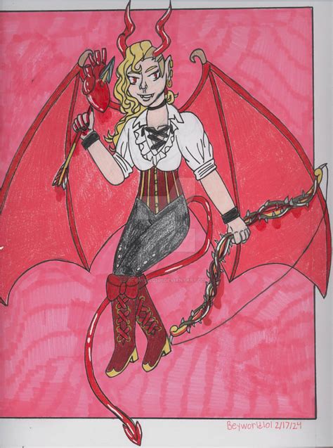 Demon Cupid Happy Valentines Day 2024 By Beyworld101 On Deviantart