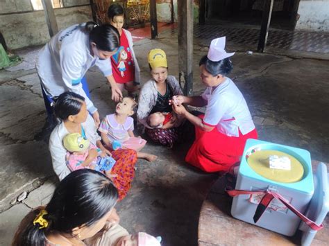 အိမ်မဲမြို့နယ်တွင် အသက်၂လမှ ၅၉လအထိ ကလေးငယ် ၁၅၁၆၈ဦးအား ပိုလီယိုကာက