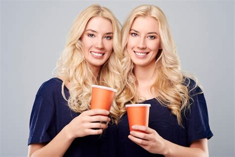 Free Photo The Same Girls And The Same Cups
