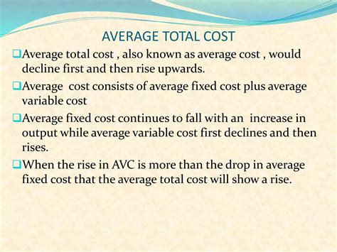 Cost Output Relationship Pptx