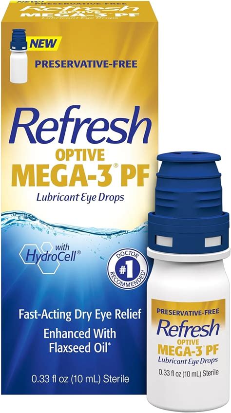 Refresh Optive Mega 3 Pf Lubricant Eye Drops Preservative