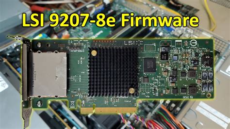 LSI E SAS Controller Firmware Update Procedure P IT Mode YouTube