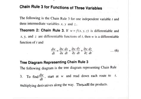 Solution Chain Rule 3 For Function Of Three Variables Examples And