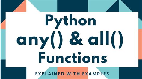 Freecodecamp On Linkedin Python Any And All Functions Explained