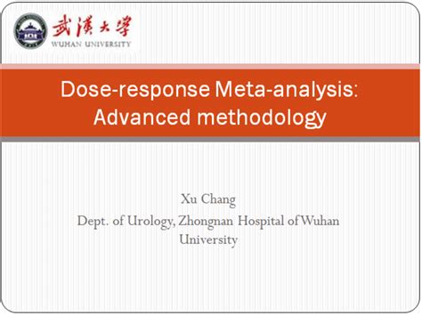 Pdf Dose Response Meta Analysis