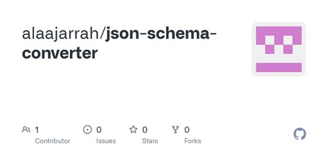 github alaajarrah json schema converter