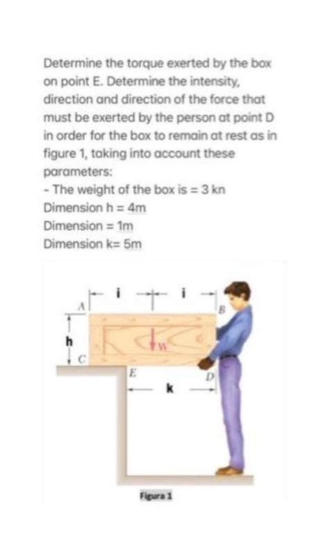 Solved Determine The Torque Exerted By The Box On Point E Chegg Com