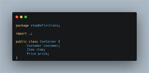 Dependency Injection In Cucumber Jvm Sharing State Between Step