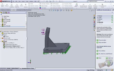 Tutorial How To Use Simulationxpress Analysis Wizard In Solidworks Grabcad Tutorials