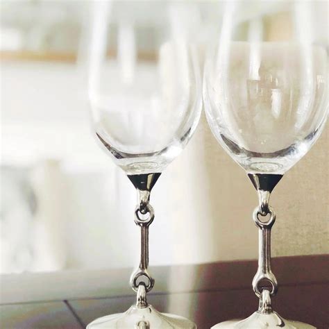 Snaffle Bit Stem Wine Glass Equestrian Themed Tableware Your