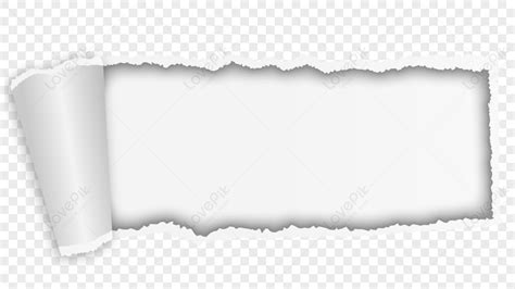 찢어진 종이 테두리 장식조직롤업레트로 Png 일러스트 무료 다운로드 Lovepik