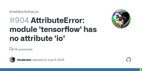 AttributeError Module Tensorflow Has No Attribute Io Issue Bmaltais Kohya Ss GitHub