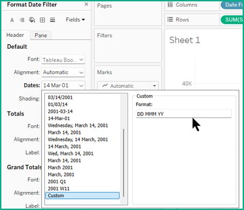 How To Create A Date Granularity Filter
