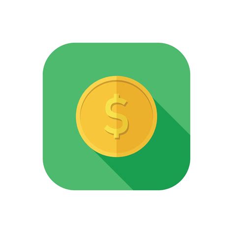 Dollar Coin Currency Flat Design Illustrator 47398921 Vector Art At