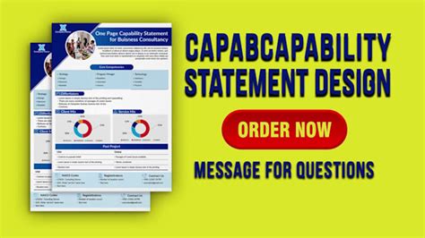 Do Professional Capability Statement Design By Printingdesingn Fiverr
