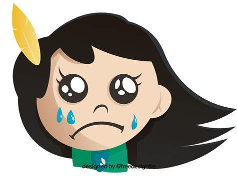 Pocahontas Head Crying Clipart Free Download