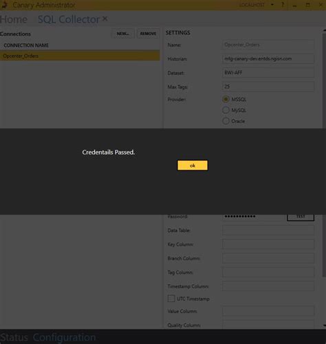 minor typo for sql collector bugs or issues canary community
