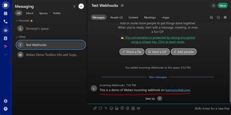 How To Use Incoming Webhooks With Cisco Webex Learn Uc Collaboration