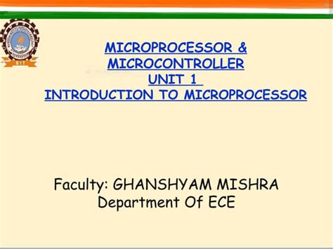 Ppt Of Unit 1 Of Microprocessor And Microcontrollerppt Ppt Of Unit 1 Of Microprocessor And Microcontrollerppt