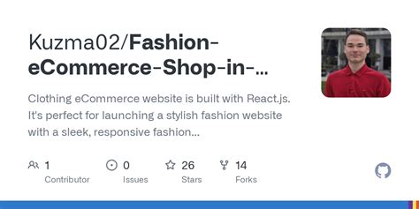 GitHub Kuzma Fashion ECommerce Shop In React Clothing ECommerce Website Is Built With React
