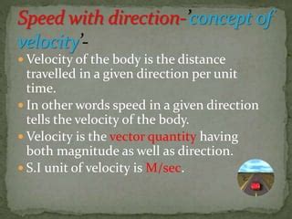 Velocity PPT