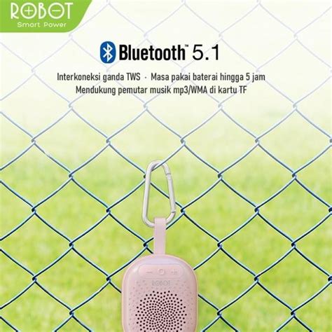 Jual Speaker Robot Tws Bluetooth 5 1 Mini Portable Rb20 With Rgb Light Pink Blue New Stok