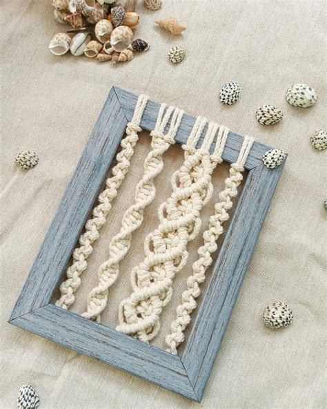 Micro Macrame Frame With Shells